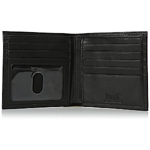 Buxton Men's Emblem-leather Cardex Wallet, black, One Size