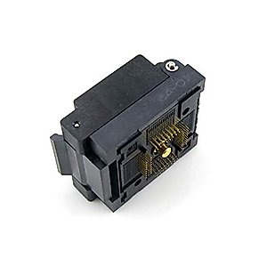 QFN64 Clamshell Programming Adapter Socket/Burning Socket/IC Test Socket QFN-64BT-0.5-01, 64-Pin, 0.5mm Pitch, IC Test Burn-in Socket, Applied to QFN64, MLP64, MLF64 Packages.