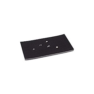 SSWBasics 72 Slot Black Foam Ring Insert - 14-1/4"L x 7-1/2"W