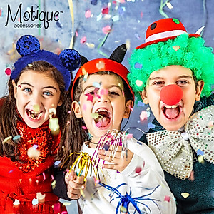 Motique Accessories Fur Mouse Ears Headband with Reversable Sequins for Women and Girls- Hot Pink