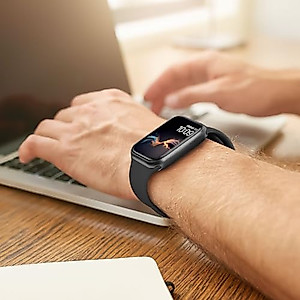 Andrea Silicone Sport Band Compatible with Apple Watch Bands for Women Men 38mm 40mm 41mm 42mm 44mm 45mm 49mm, Soft Strap iWatch Bands for Series 9, 8, 7, 6, 5, 4, 3, 2, 1 SE Ultra