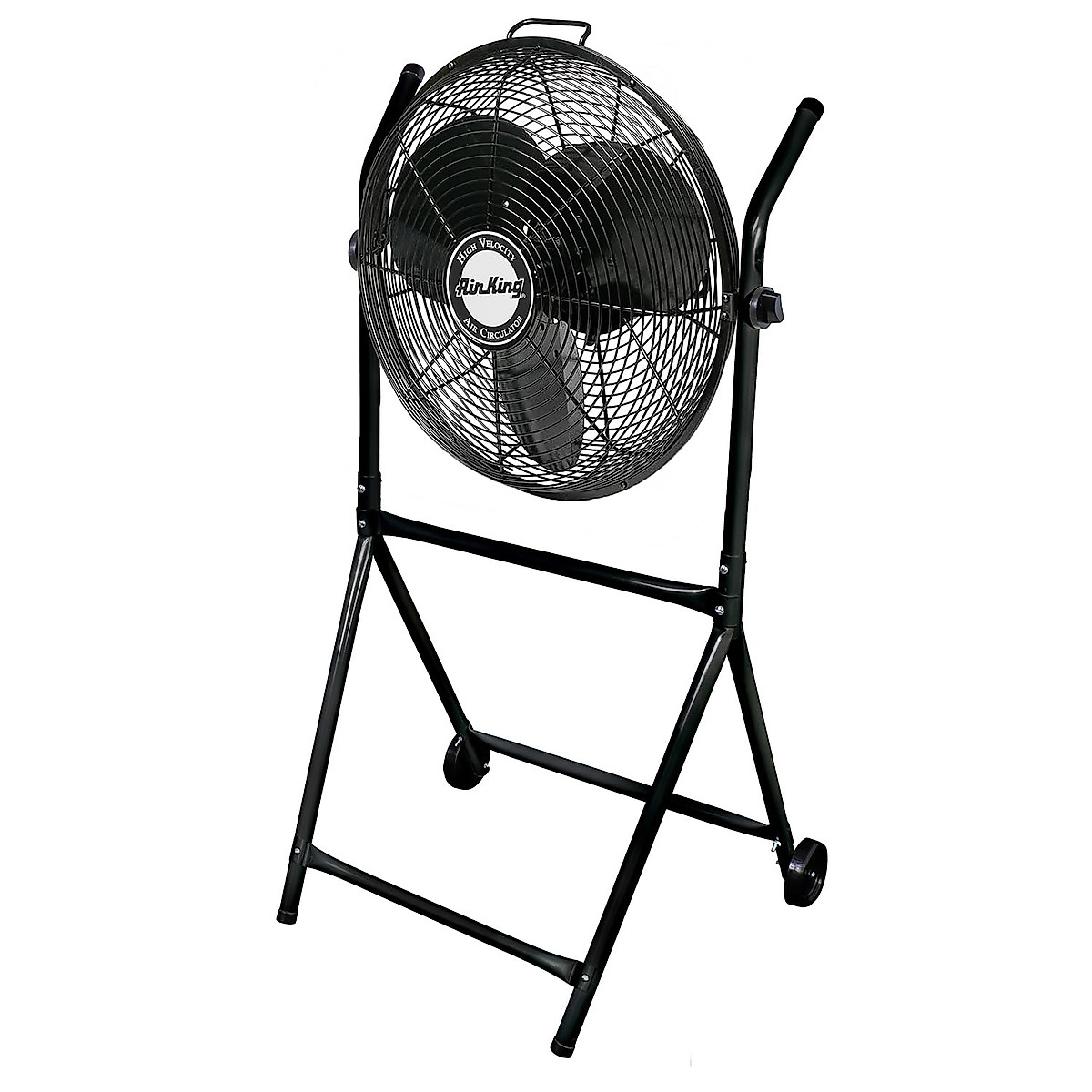 Air King 9219 18-Inch Industrial Grade High Velocity Roll-About Stand with Fan,Black