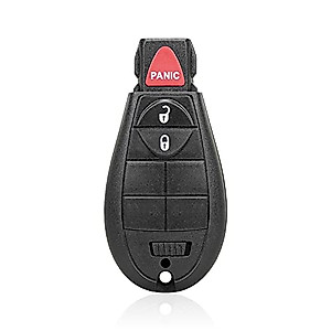 CAUORMOTE Key Fob Replacement Fits for Dodge Ram 1500 2013-2021/ Ram 2500 3500 4500 5500 2013-2018, 3 Button Keyless Entry Remote Control with 433MHZ FCC ID :GQ4-53T 56046953AE