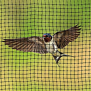 ASPECTEK Deer and Animal Fence Netting, 6.56 x 100 Feet Bird Netting for Garden Protection, Easy to Use and Reusable, Black