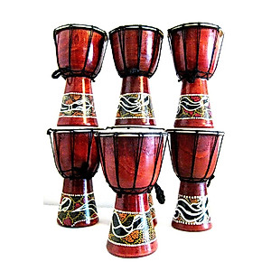 Djembe Drum Bongo Congo African Wood Drum - MED SIZE- 12" High - Professional Sound - NOT MADE IN CHINA
