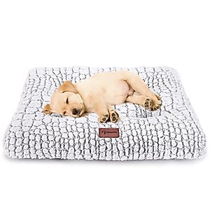 Dog Bed Crate Pad Pet Cushion Crate Mat Puppy Bed for Small Dogs Soft Fluffy Kennel Pad for Dog Crate, Anti-Slip Comfy Small Dog Bed