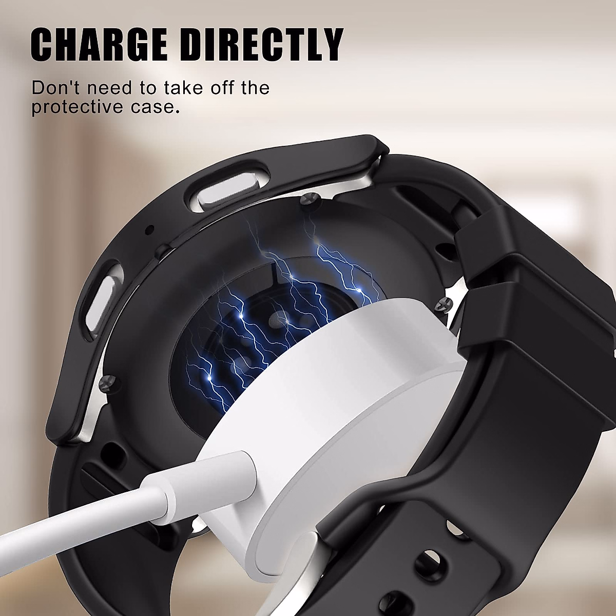 Rc-Z Screen Protector Case for Samsung Galaxy Watch 5/Galaxy Watch 4 40mm, [4+4Pack] Bumper & Face Cover Replacement for Galaxy Watch 5/Galaxy Watch 4 40mm Accessories