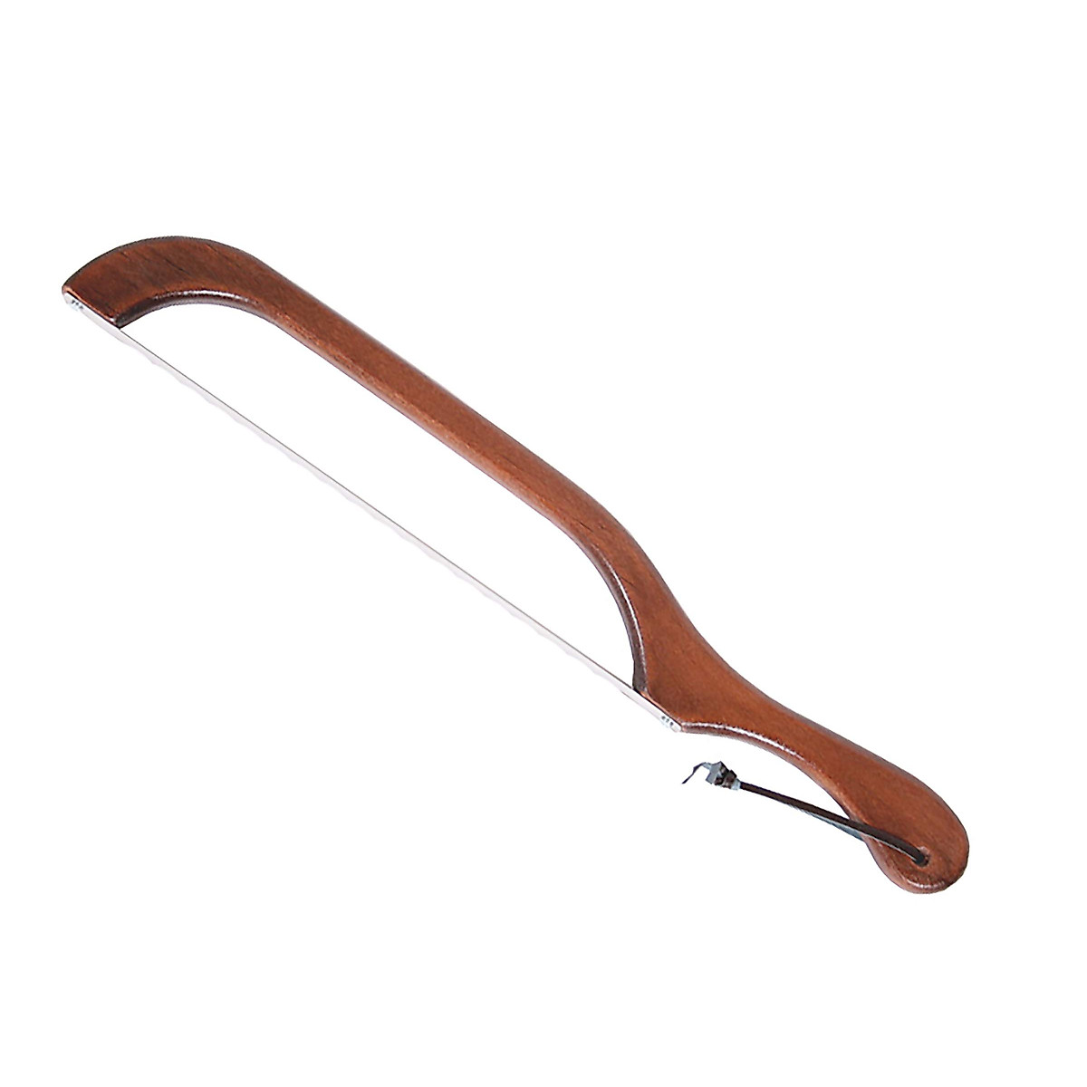 Out of the Woods of Oregon Bread and Bagel Slicer Bow Saw Bread Knife for Home Made Bread - Natural Alder - Choose from RIGHT OR LEFT HANDED (Walnut - Right Handed)