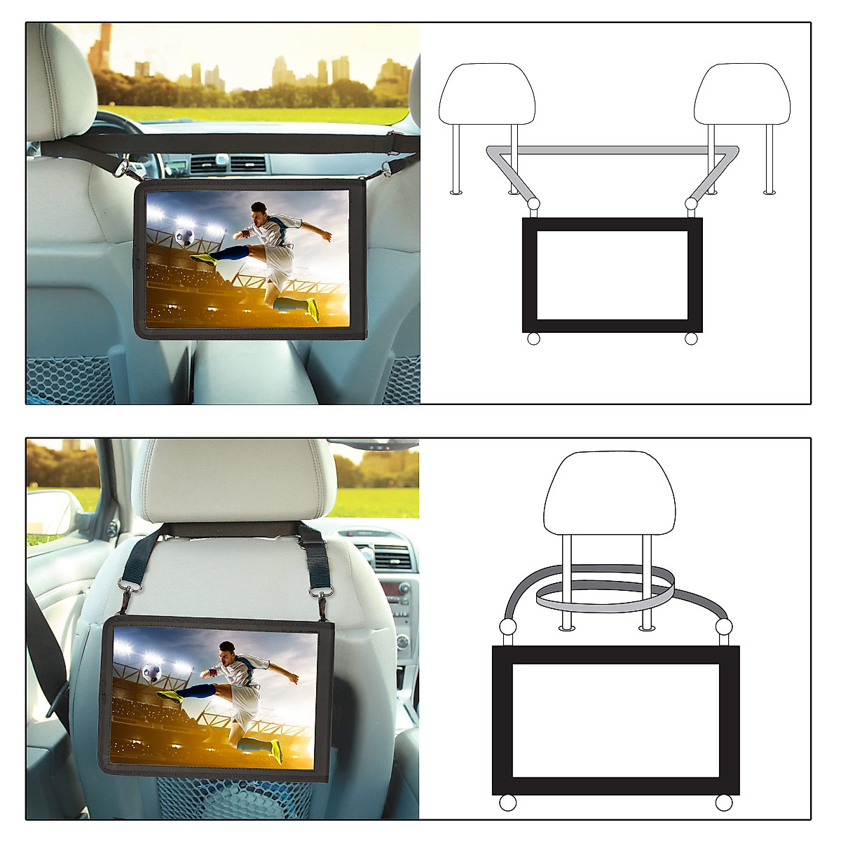 USA Gear Tablet Sleeve - Tablet Carrying Case with Open Front Design & Shoulder Strap - Compatible with Samsung Galaxy Tab 9.6, iPad 5th-9th Gen, 9.7" iPad Air 2 and iPad Pro, and More 9" Tablets