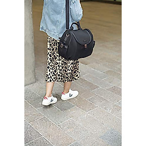 Poppy Luxe Black Scuba Shoulder and Stroller Bag with Rose Gold Hardware by Storksak | Universal Fit, Large Storage Capacity, Water Resistant Converting Diaper Backpack with Integrated Accessories