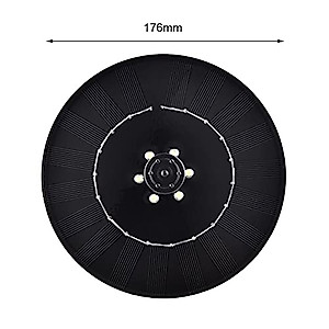 n/a 176mm 2.4W LED Ground Solar Fountain Pump Waterproof Solar Panel with Submersible Pump for Bird Bath Fountain Garden Decoration