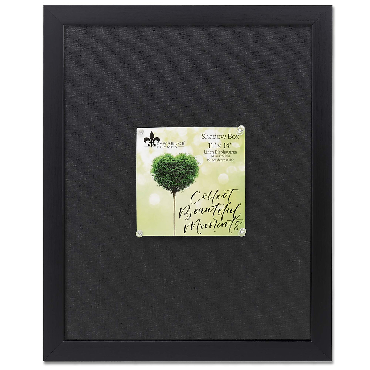 Lawrence Frames Shadow Box Frame, 11x14,Black