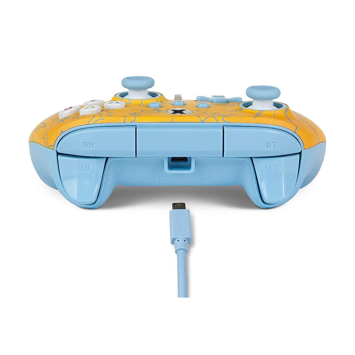 PowerA Enhanced Wired Controller for Xbox Series X|S - Cuphead: Mugman, Gamepad, Wired Video Game Controller, Gaming Controller, Xbox Series X|S - Xbox Series X