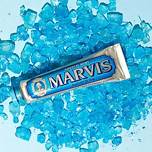 Marvis Classic Strong Mint and Aquatic Mint Toothpaste Set, 3.8 oz