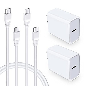 USB C Wall Charger for Samsung Galaxy A13 A53 5G A14 A54 A03s S23 S23+ S22 Ultra S21 S20 A32 A12 A52 Z Flip4 A73,Google Pixel 7 6a 6 Pro, 20W Fast Charging Box Block,6FT 60W PD Cord Type C to C Cables