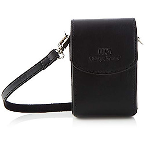 MegaGear Leather Camera Case with Strap Compatible with Canon PowerShot G7 X Mark III, G7 X Mark II, G7 X, Black (MG766)