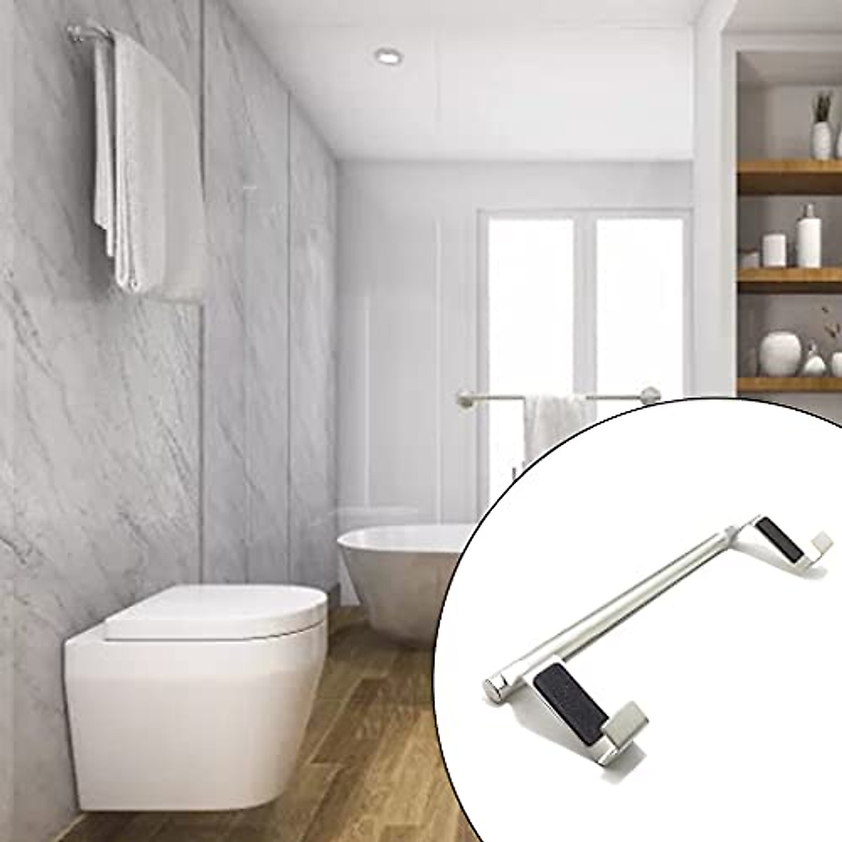 Storage Shelf Organizer Wall Mount Towel Holder Floating Wall Shelf Bathroom Towels Washcloths Hand Towels Sponges Floating Wall Shelf