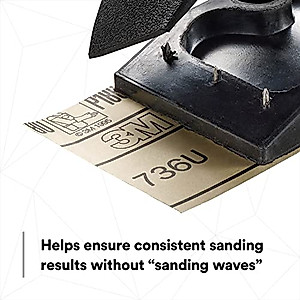 3M Sanding Block 05519, 2-3/4 in x 5 in, Professional Grade, Rubber, For Putty and Filler