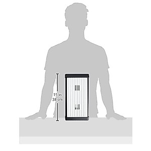 Brabantia 477140 Wood Farmer with 2 Burner, 40 x 20 x 10 cm, Matt Black