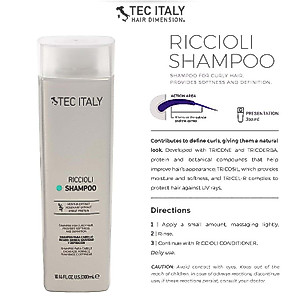 Tec Italy Hair Dimension Style Riccioli Shampoo 10.1 oz by Tec Italy