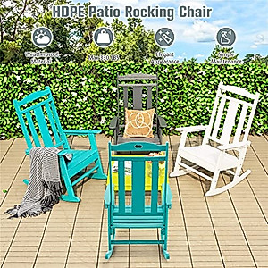 JGQGB 2 Piece Patio Rocker Rocker High Back