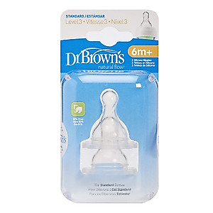 Dr. Brown's 8 Pack Natural Flow Level 3 Standard Nipple