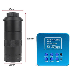 Full HD 1080P HDMI USB Industrial Electronic Digital Video Microscope Camera for Professional Phone CPU PCB Soldering Repair (Color : Camera)