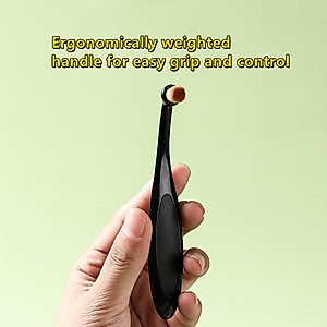 Pro Applicator Brush for Pets, 4 Pcs Tear Stain Remover with Washable Superfine Fiber Long Tapered Bristles for Safe Application