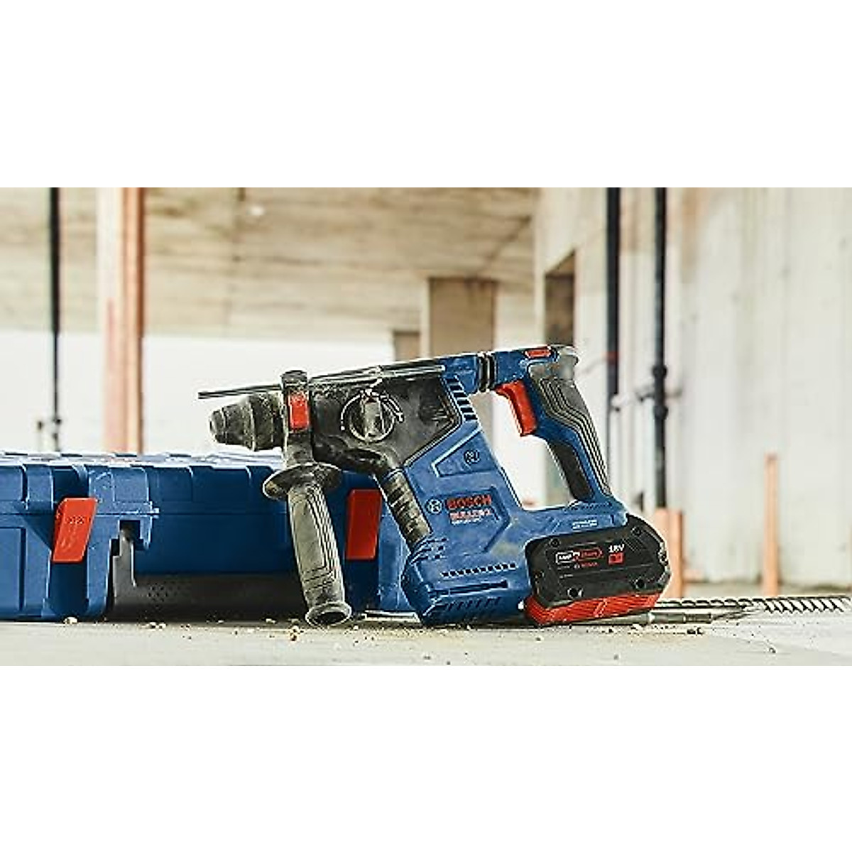 BOSCH GBH18V-24CN 18V Brushless Connected SDS-plus® Bulldog™ 1 In. Rotary Hammer (Bare Tool)