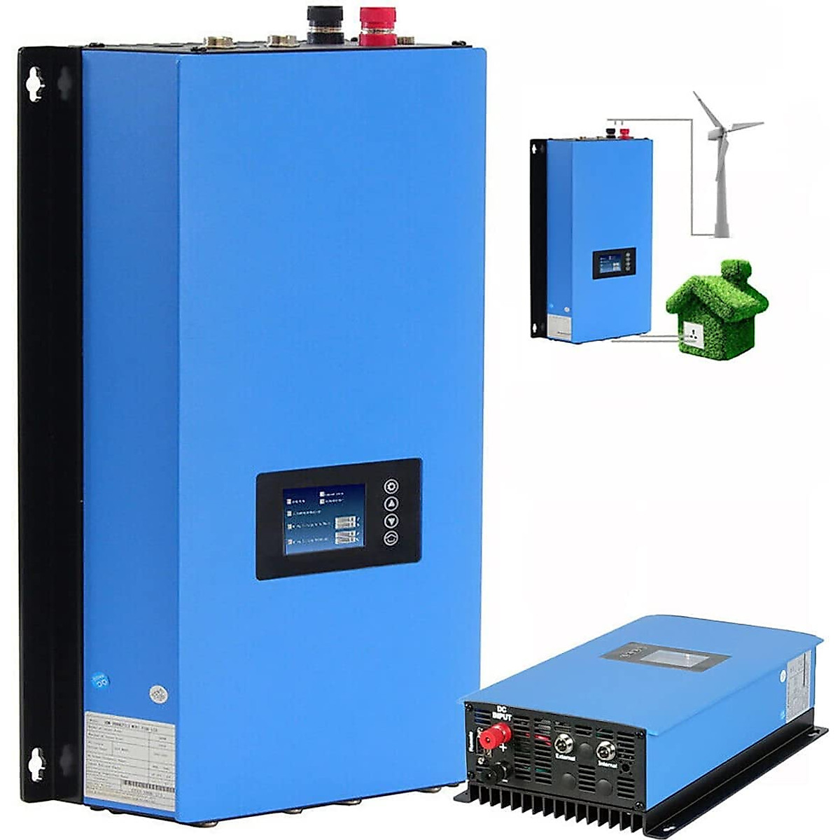 1000W Wind on Grid Tie Power Inverter 1KW Wind Power Limiter Sensor Wide Voltage DC25-60V for Wind Turbine AC 48V5