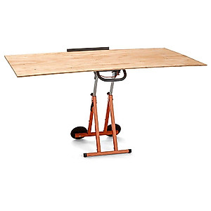 BORA Next Gen Panel Carrier, Panel Dolly and Table Saw Feed Stand That Adjusts from 28” to 38” H, PM-1850
