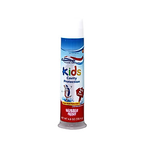 Aquafresh Kids Bubble Mint Pump (Pack of 2)