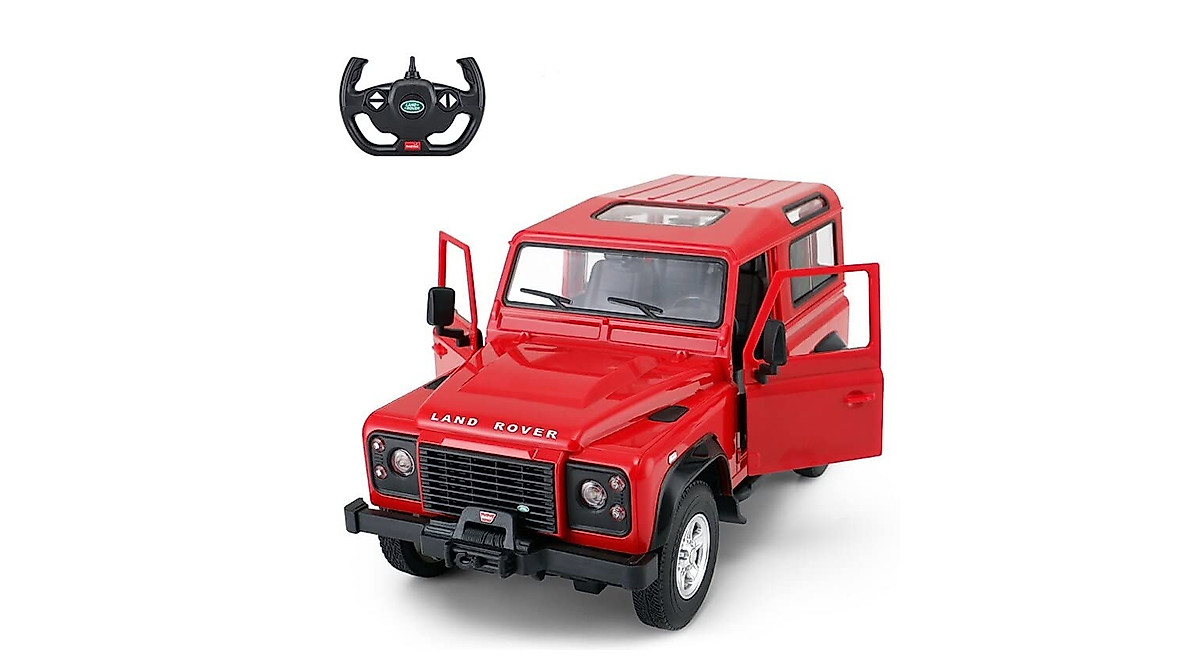 Licensed Rastar Land Rover Defender RC Car 1/14 Scale Red