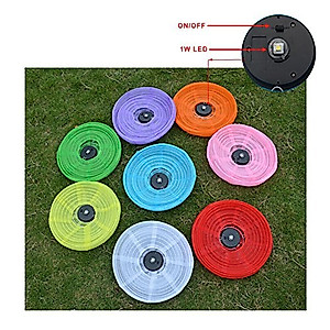 AYELET 2PCS/lot 12inch 12" Multicolor Solar Powered 1W 5050SMD LED Light Bulbs Waterproof Chinese Nylon Fabric Lantern for Wedding Party Home Garden Decoration (Purple)