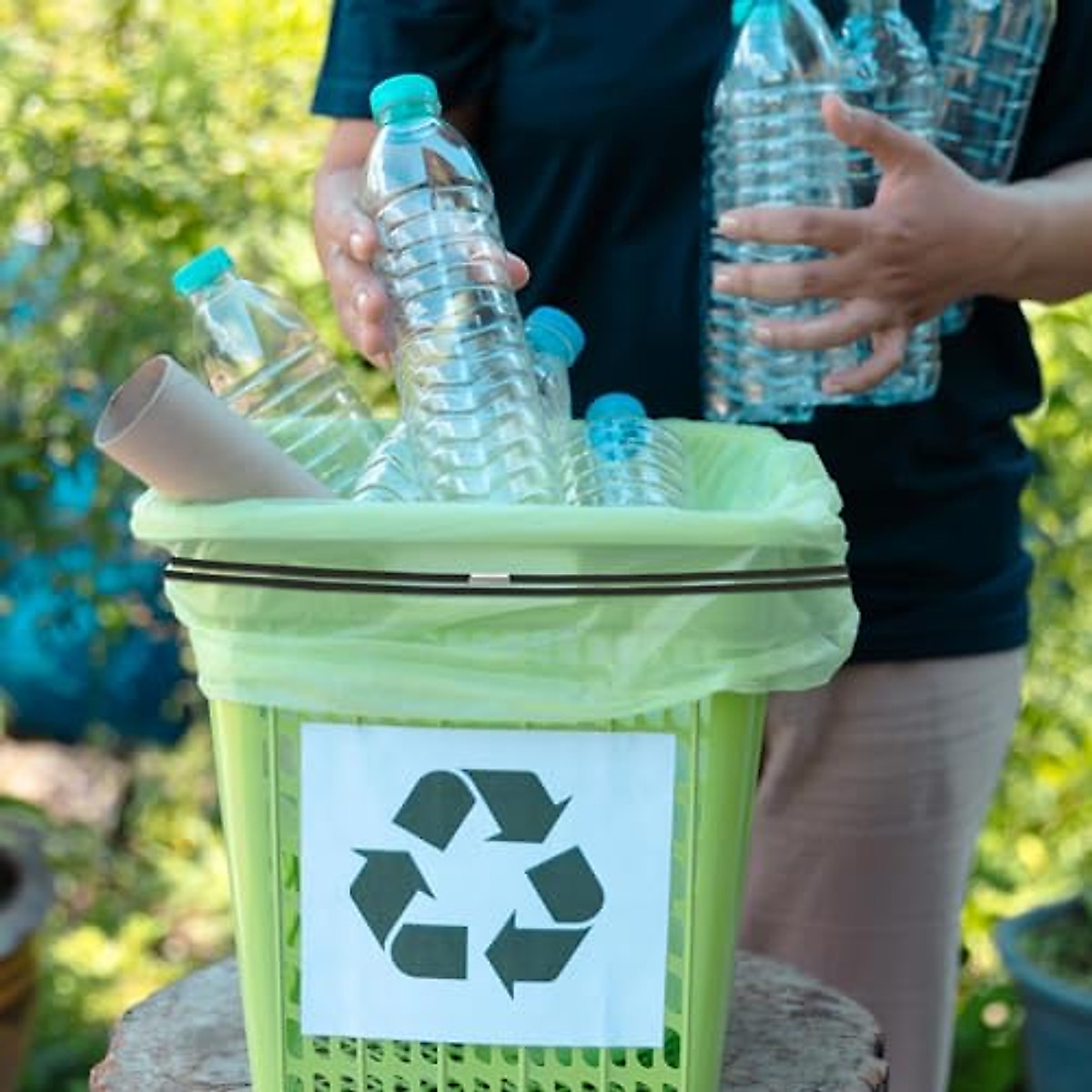 Qianyu 3 Pack Extra Large Rubber Bands Trash Can Bands Set Adjustable Garbage Can Elastic Bands Strong Elasticity Bag Litter Box Bands for Home Kitchen Office Tables Holder Straps