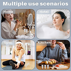 AUEAR, 24 Pack 5ml Empty Refillable Plastic Soft Tubes Squeeze Cosmetic Bottles Packing Sample Mini Containers for Body Lotion Shower Gel Shampoo Cleanser