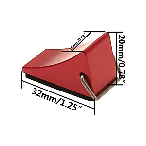 2Pcs ShareGoo 0.78'' RC Toy Crawler Simulation Tire Wheel Chock Decoration Accessories Compatible with Traxxas TRX-4 Axial SCX10 D90 Tamiya CC01 1/10 RC Crawler Truck (Red)