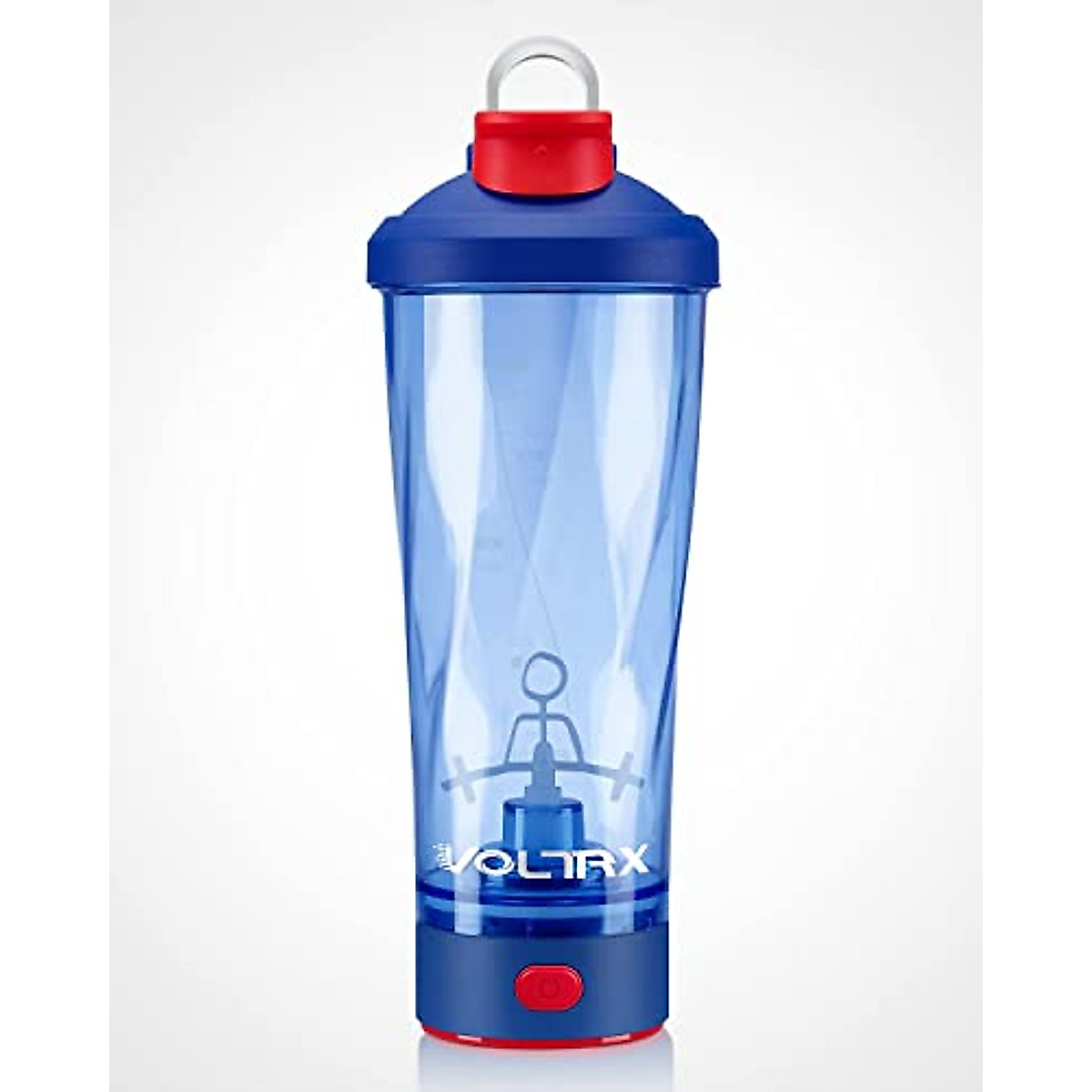 VOLTRX Electric Shaker Bottle - VortexBoost Portable USB C Rechargeable Protein Shake Mixer, Shaker Cups for Protein Shakes and Meal Replacement Shakes, BPA Free, Waterproof, Colored Light Base, 24 oz