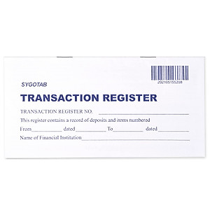 6PCS Check registers for Personal Checkbook, Upgrade Checkbook Register and transactions Ledgers.