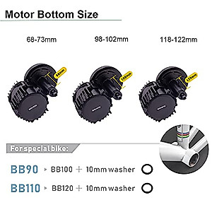 BAFANG BBS02 BBSHD 48V 750W 1000W Mid Drive Motor Kit Electric Bicycle Conversion Kits 8fun eBike Central Engine with Display for Mountain Bike Road Bike