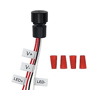 SURLED Dimmer Switch 12 Volt DC for LED RV Lights Interior, Dimmer Knob Waterproof IP65, Suitable for Camper, Recreational Vehicle, Boat, Auto, Truck, Marine and Strip Lighting