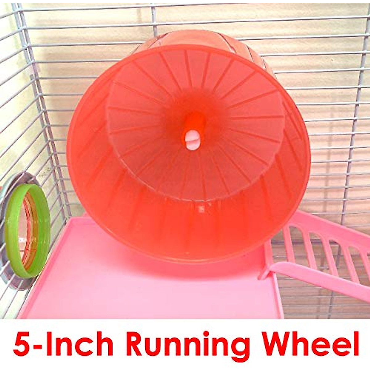 Large 3-Levels Dwarf Hamster Expandable and Customizable Habitat House Cage for Rodent Gerbil Mouse Mice Rat with Crossover Tube Tunnel