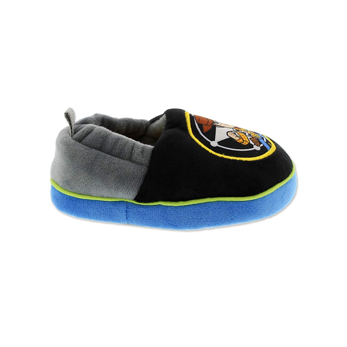 Toy Story Woody Buzz Boys Toddler A-Line Slippers (7-8 M US Toddler, Black)