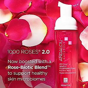 Andalou Naturals 1000 ROSES® Gentle Cleansing Foam