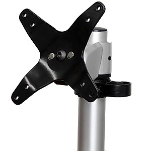 StarTech.com Monitor Desk Mount - Adjustable - Supports Monitors Up to 30" (30.9lb/14kg) - Premium Single Screen VESA Monitor Mount - Desk & Grommet Clamp -Silver (ARMPIVOT)