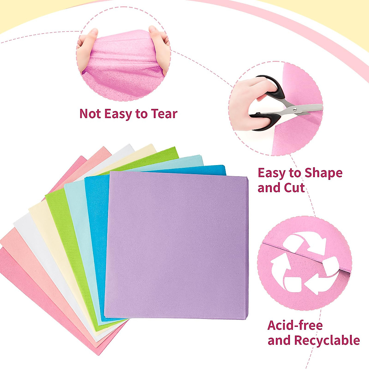 Simetufy 120 Sheets Tissue Paper for Gift Bags, 8 Colors 20 x 20 Inch Art Tissue Paper Bulk, Gift Wrapping Tissue Paper for Crafts, Holiday, Birthday, Halloween, Christmas and DIY Project