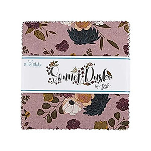 Riley Blake Designs Riley Blake Sonnet Dusk 5'' Stacker 42pcs, Multi Yard