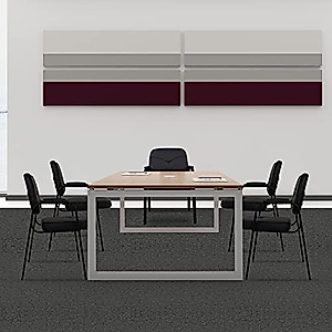 CLATINA Waiting Room Chair Reception Chair with Padded Arm Rest, Leather Office Desk Guest Chair for Lobby Conference Room, Black