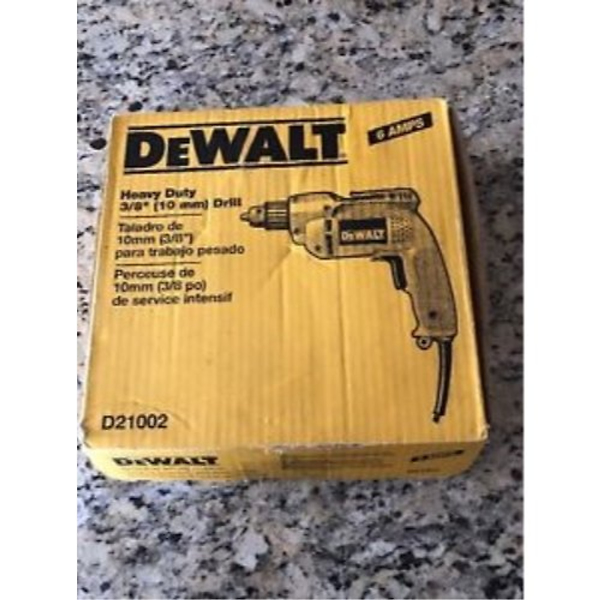 DEWALT Corded Drill with Keyed Chuck, 7.0-Amp, 3/8-Inch (DWE1014)