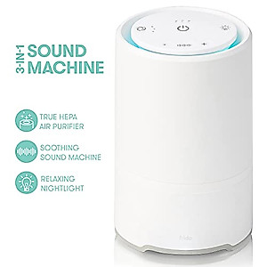 Frida Baby 3-in-1 Sound Machine, Air Purifier + Nightlight with 3 Fan Speeds and Easy-Change Filter